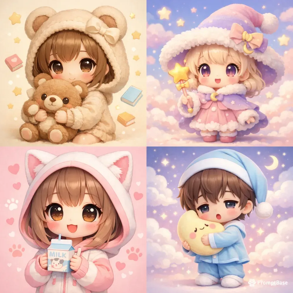 Ultracute 3D Chibi Anime Characters ChatGPT Image Prompt | PromptBase