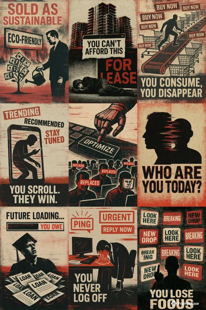 Modern Propaganda Poster Collages ChatGPT Image Prompt | PromptBase