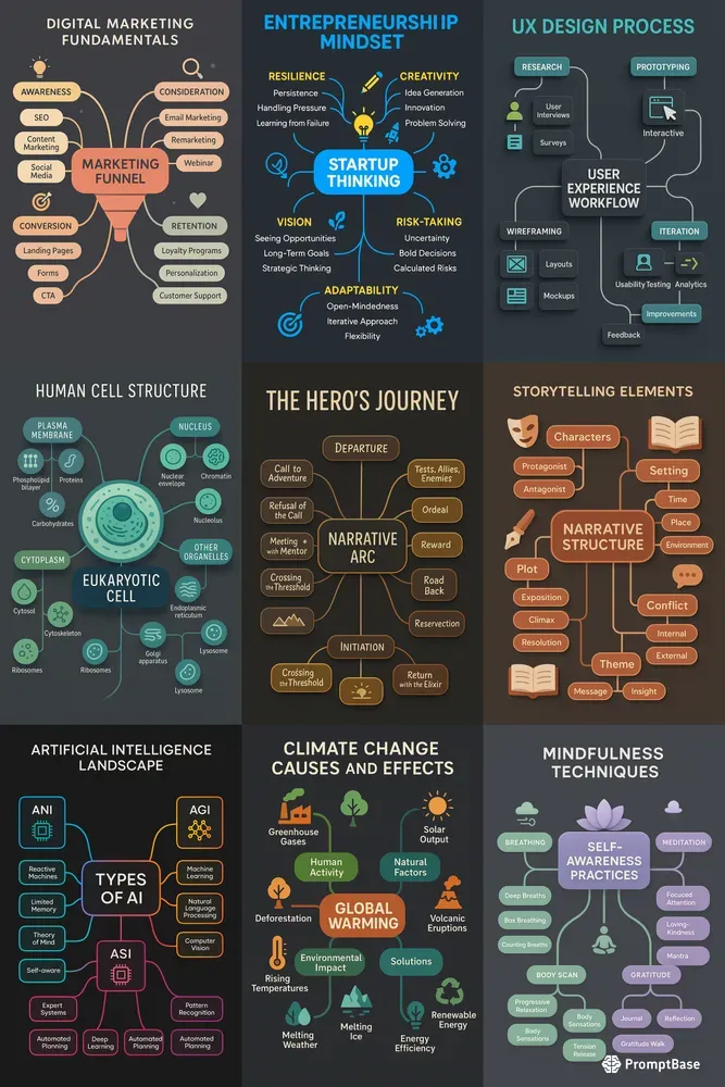 Visual Concept Map Creators ChatGPT Image Prompt | PromptBase