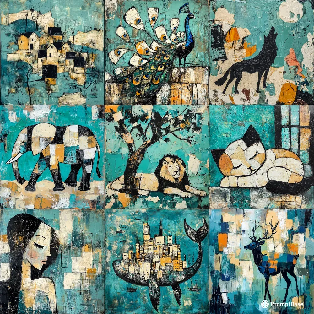 Fractalist Cubism Art Midjourney Prompt | PromptBase