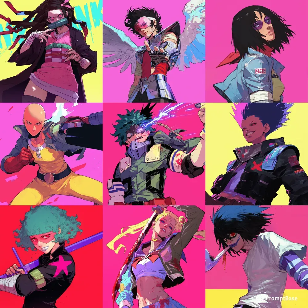 Anime Expressive Art Midjourney Prompt | PromptBase