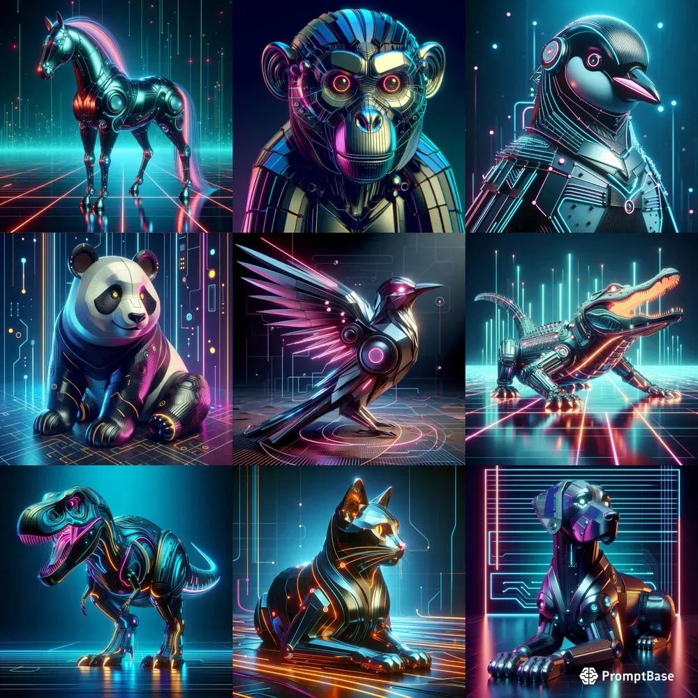 Cyberpunk Animal Render Pros DALL·E Prompt | PromptBase
