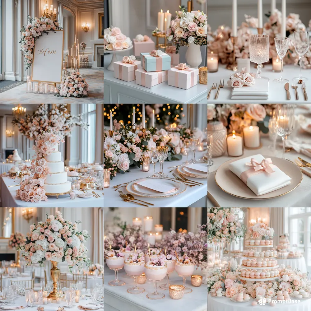 Wedding Reception Aesthetic Photography Midjourney Prompt | PromptBase