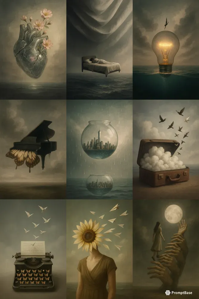 Visual Metaphors High Concept Collages ChatGPT Image Prompt | PromptBase
