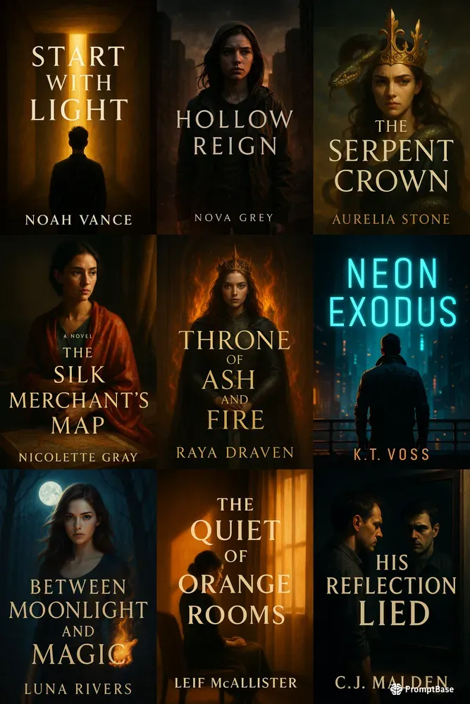 Cinematic Book Covers ChatGPT Image Prompt | PromptBase