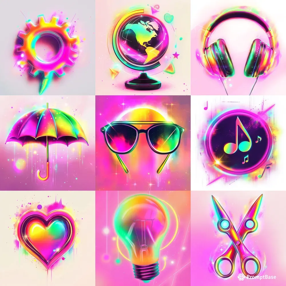 Minimalist 2D Iconic Designs Midjourney Prompt | PromptBase