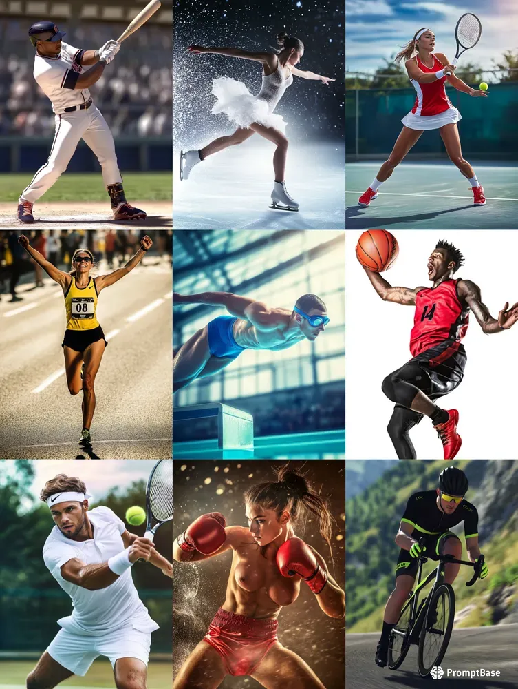 Realistic Sports Athletes Midjourney Prompt | PromptBase