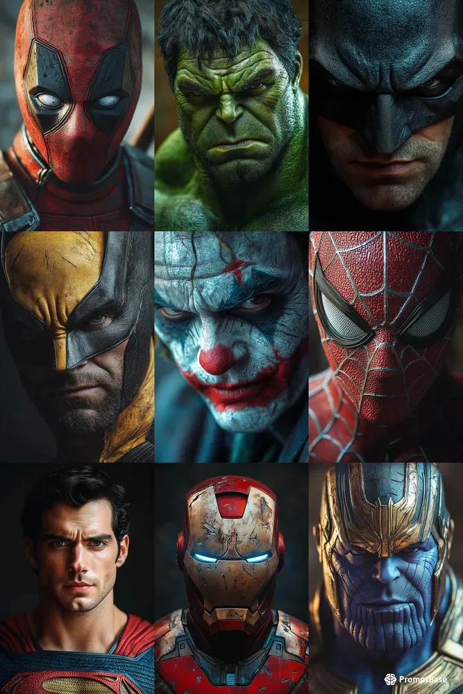 Photorealistic Superhero Portrait Photos Midjourney Prompt | PromptBase