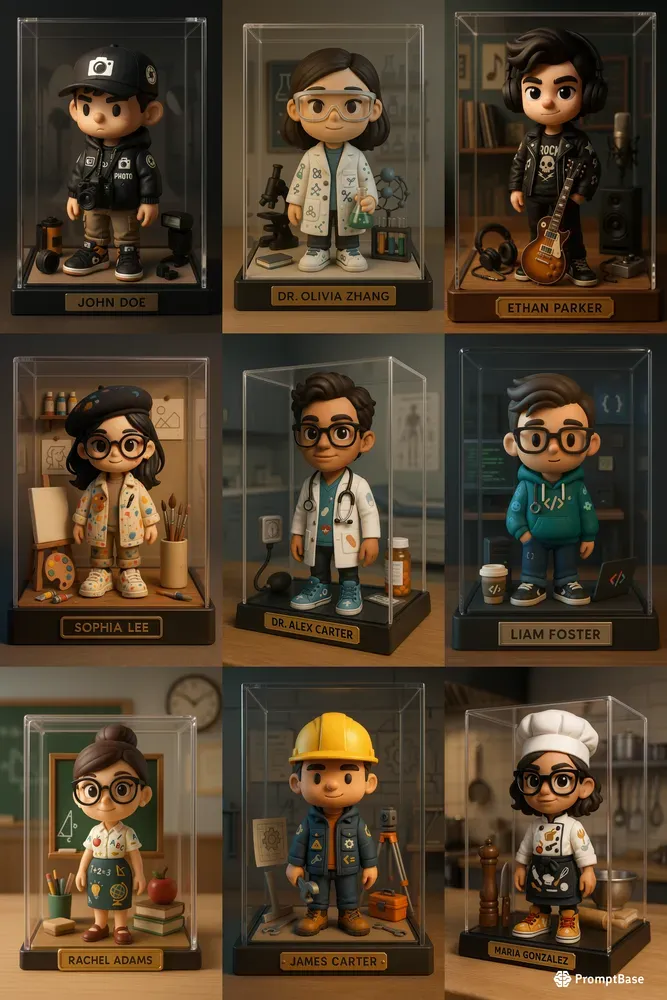 3D Collectible Characters ChatGPT Image Prompt | PromptBase