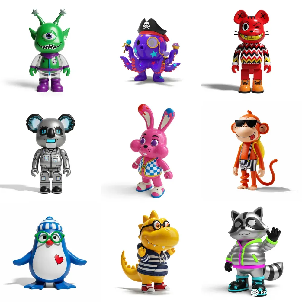 3D Plastic Toy Characters Imagen Prompt | PromptBase