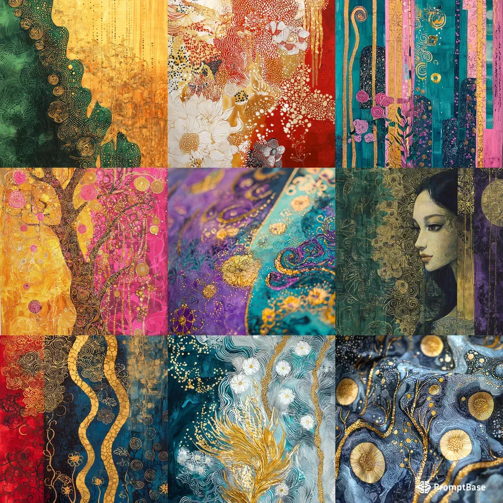 Golden Age Patterns Midjourney Prompt | PromptBase