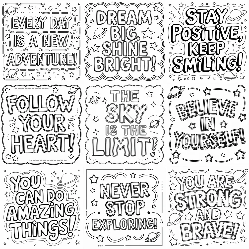 Inspiring Coloring Pages With Fun Ideogram Prompt | PromptBase