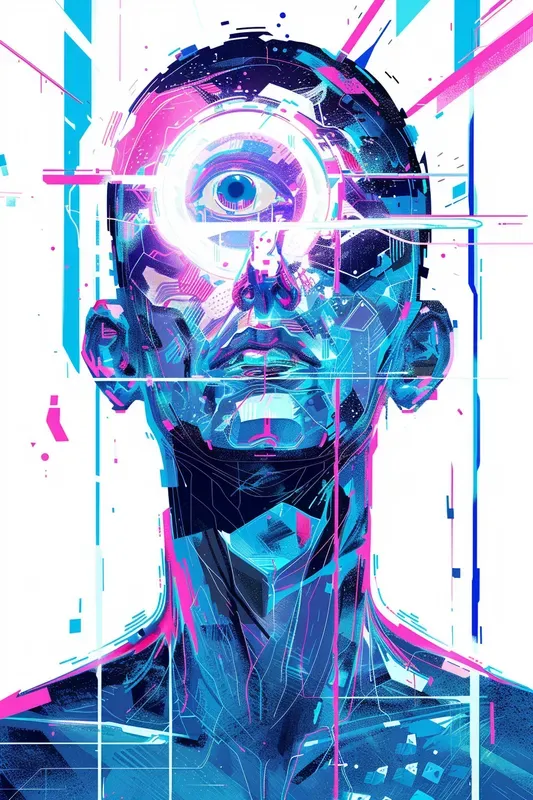 Quirky Acid Anime Cyber Glitch Pfp Images Midjourney Prompt | PromptBase