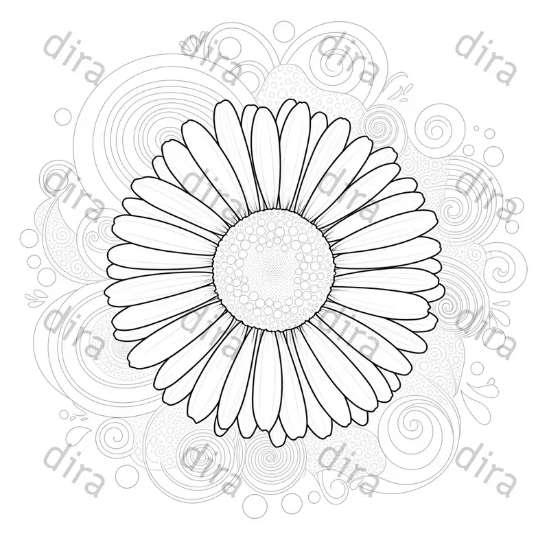 Various Flower Therapeutic Coloring Pages FLUX Prompt | PromptBase