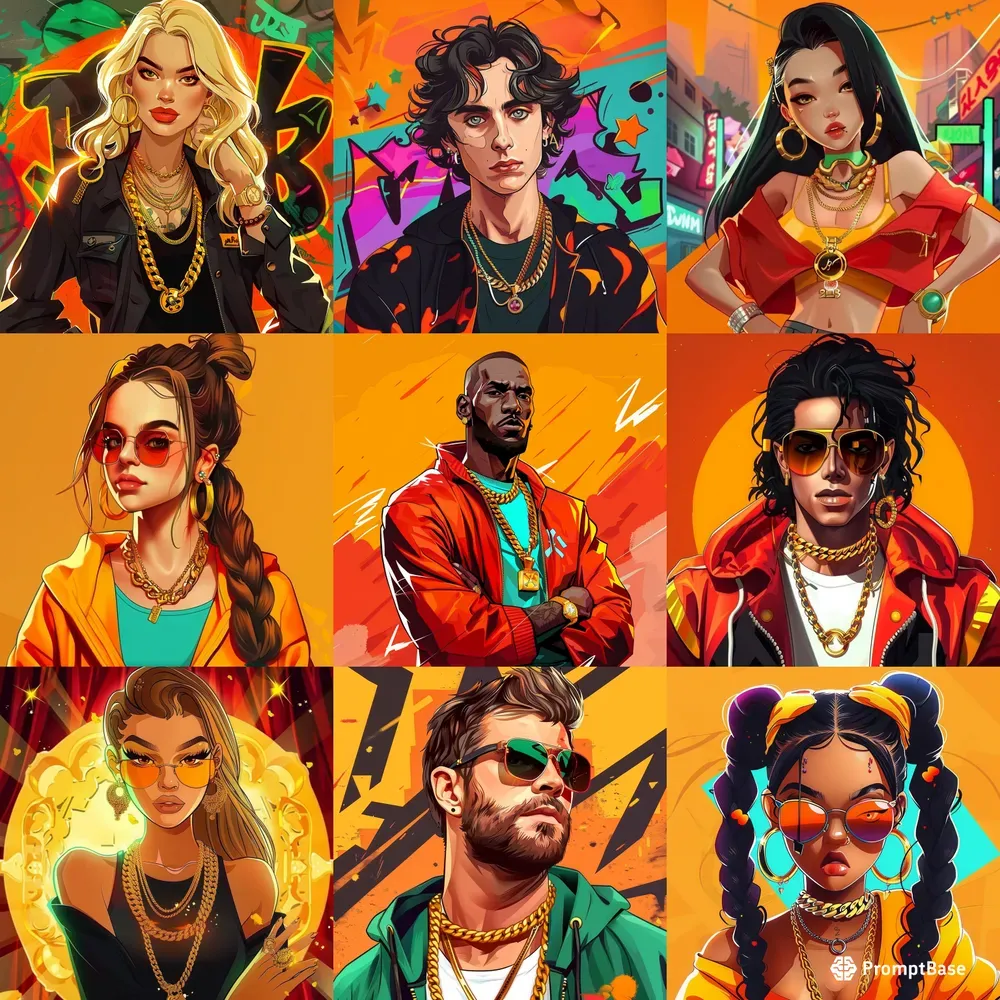 Realistic Digital Illustration Portraits Midjourney Prompt | PromptBase