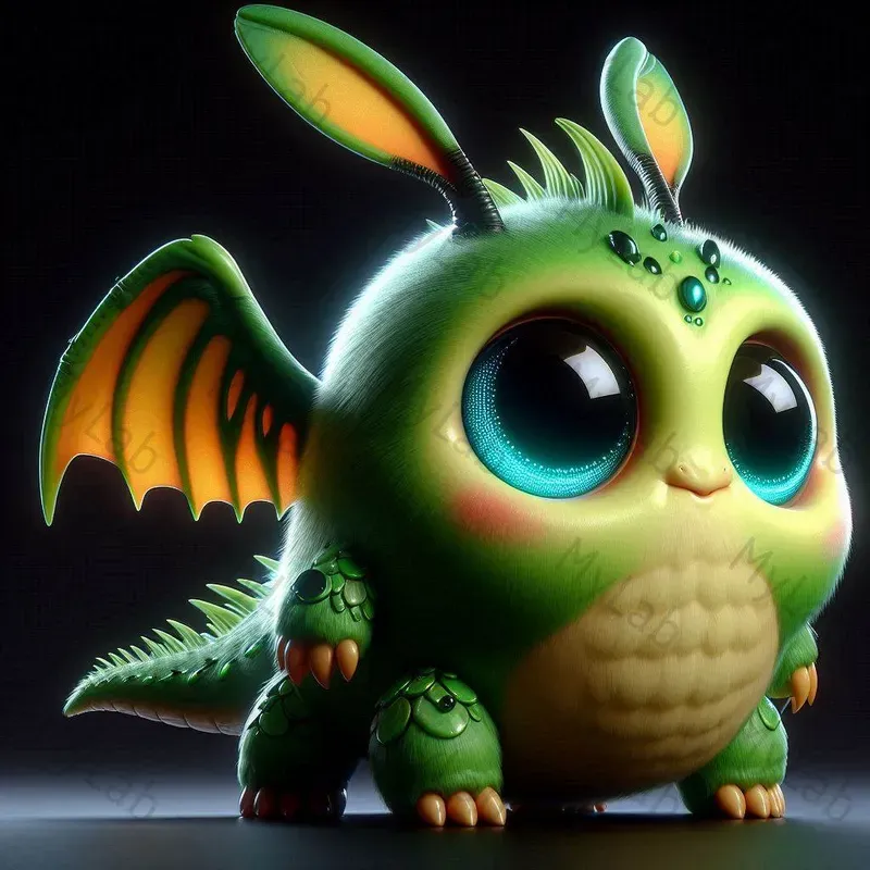 Adorable Bright Monsters 3D DALL·E Prompt | PromptBase