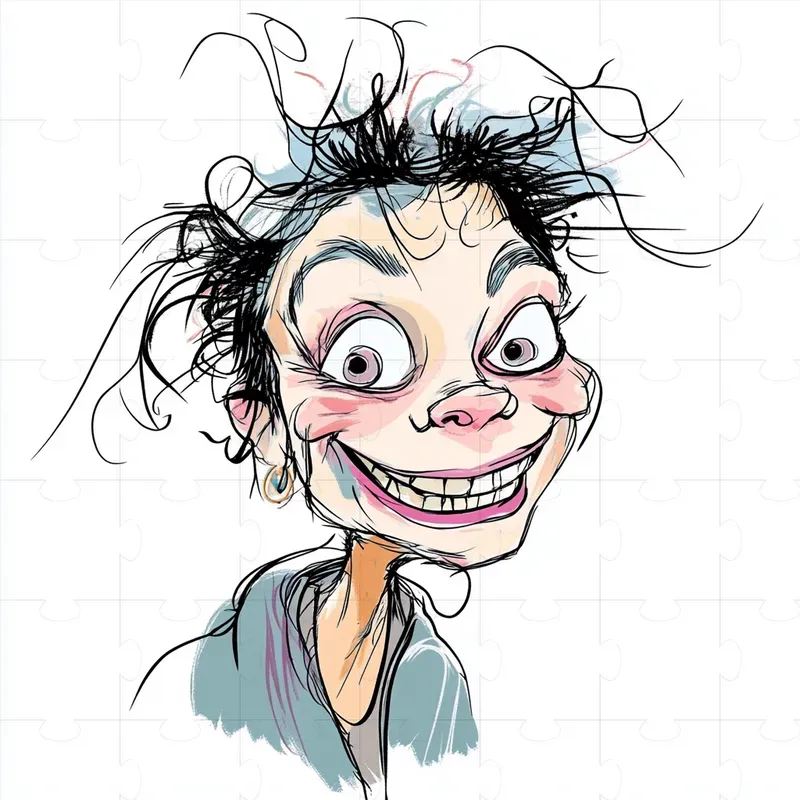 mischievous face cartoon