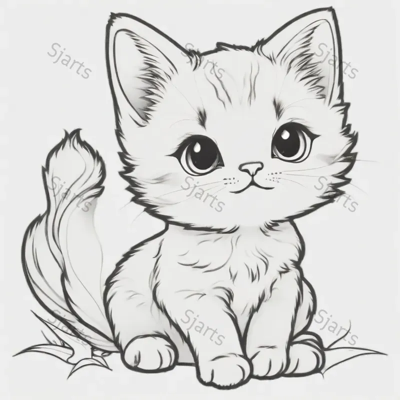 Simple Outline Easy Kids Coloring Pages Leonardo Ai Prompt | PromptBase