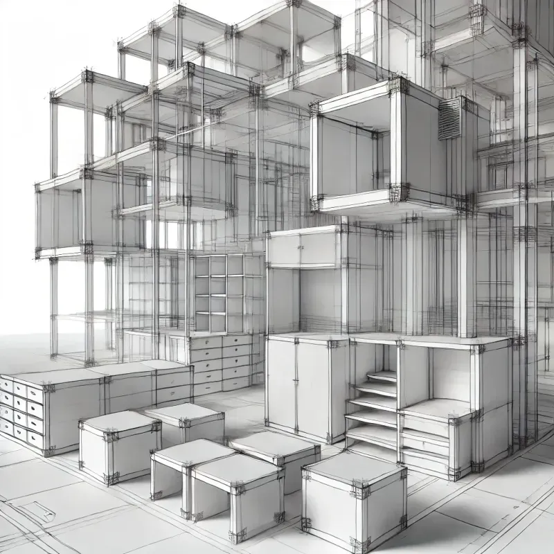 Wireframe Structure Designs DALL·E Prompt | PromptBase