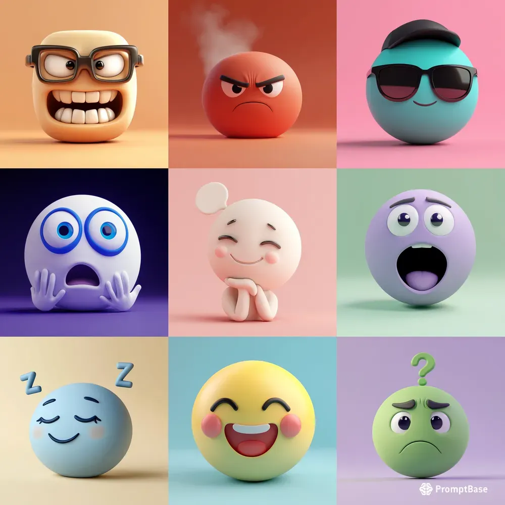 Clay Emojis Generator Midjourney Prompt | PromptBase