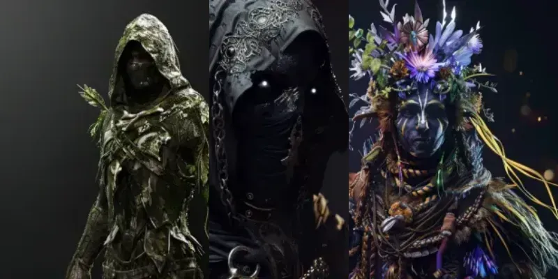 Asian Mmorpg Character Design Showcases Midjourney Prompt | PromptBase