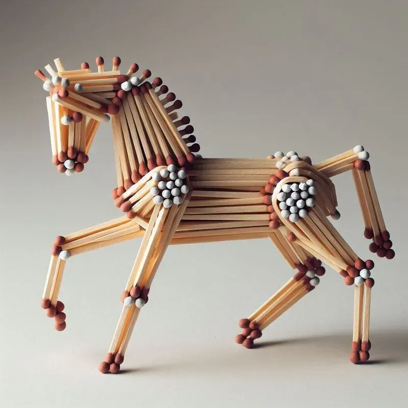 Handcrafted Matchstick Creations DALL·E Prompt | PromptBase