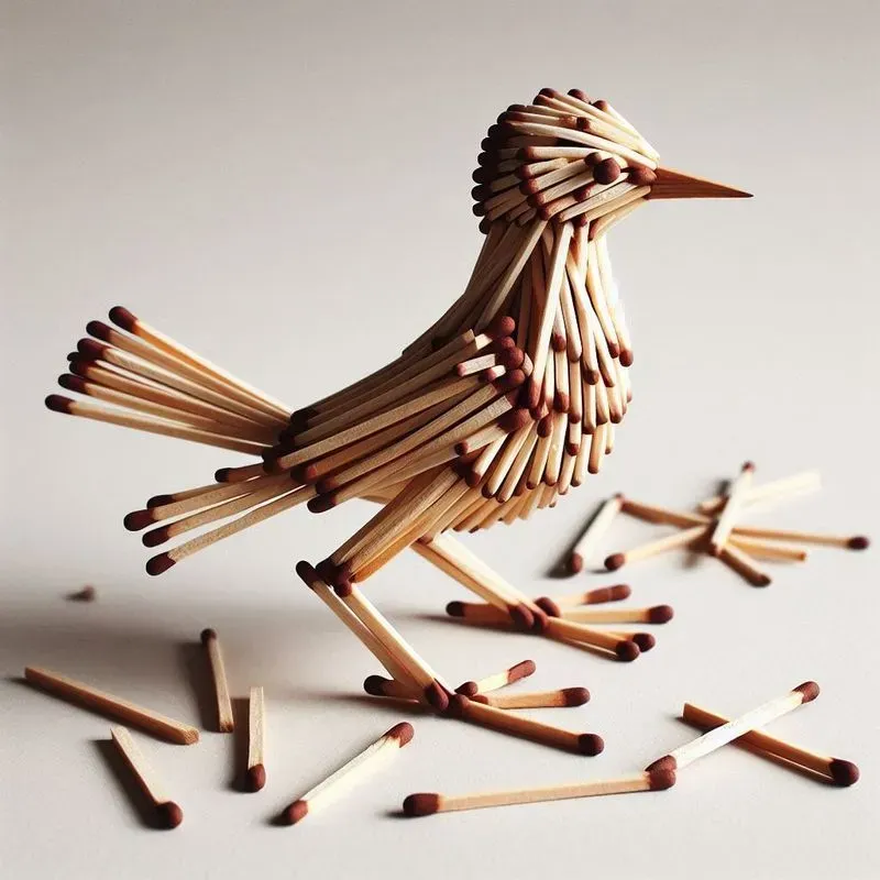 Handcrafted Matchstick Creations DALL·E Prompt | PromptBase