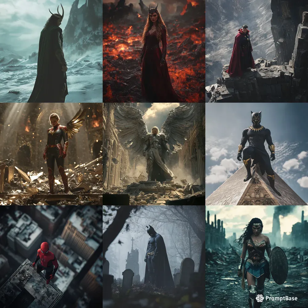 Ominous Cinematic Character Portraits Midjourney Prompt | PromptBase