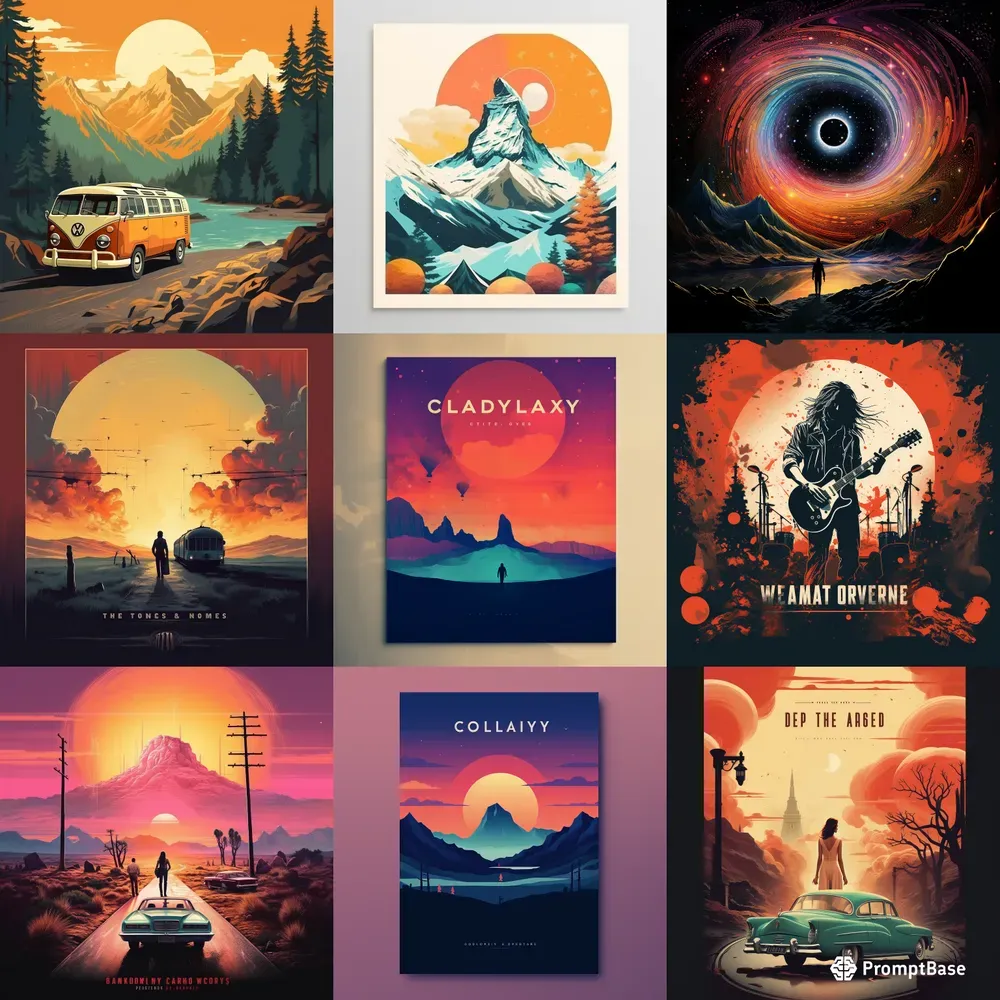 The Customizable Posters Midjourney Prompt | PromptBase
