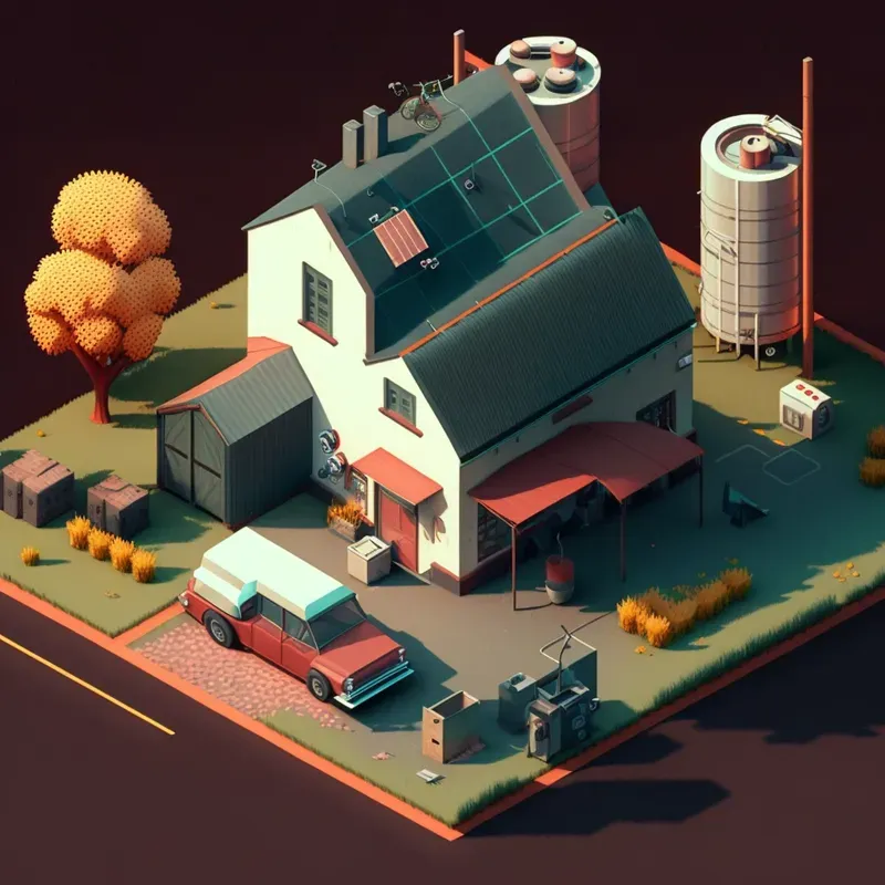 Isometric Art Game Assets Midjourney Prompt | PromptBase