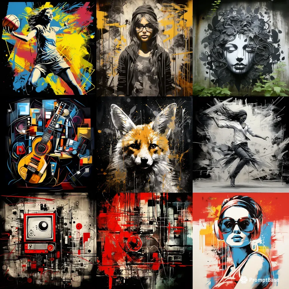 Graffiti Artworks For Cover Art And Pods Midjourney Prompt | PromptBase