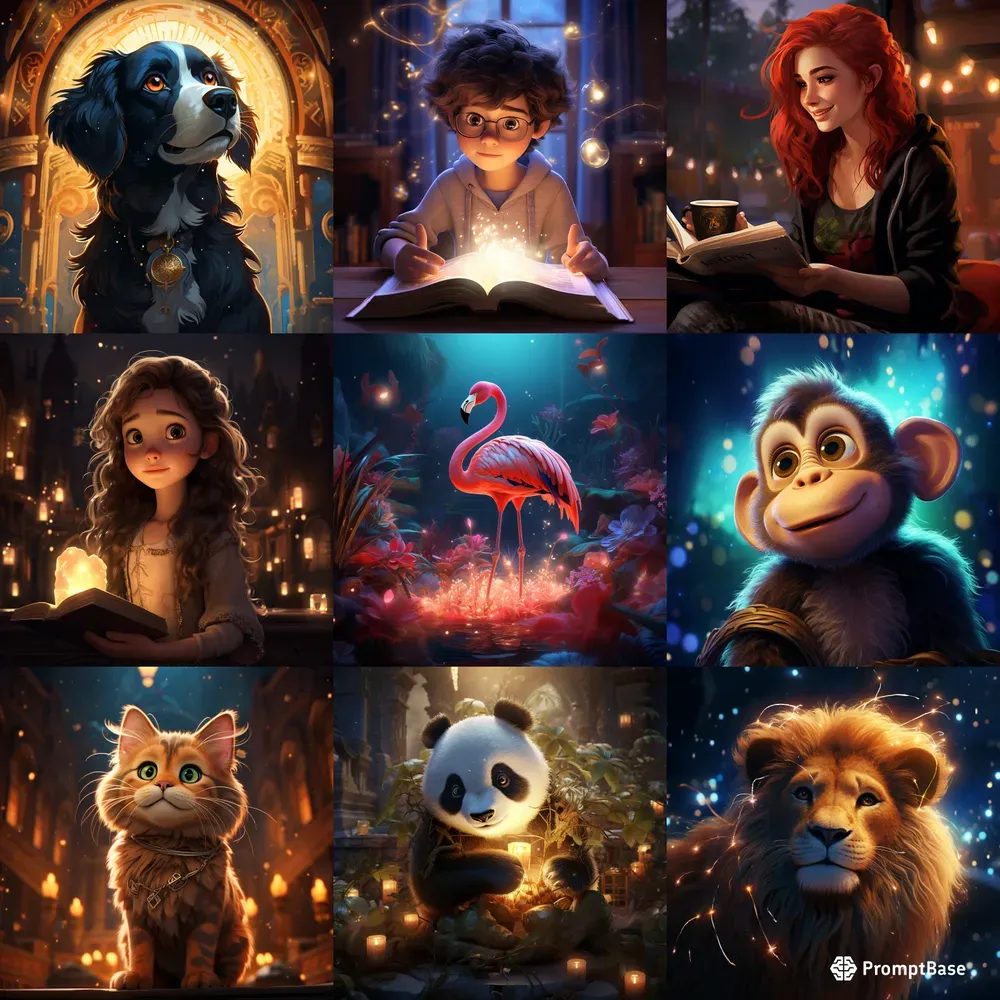 Beautiful Pixar Illustrations Midjourney Prompt | PromptBase