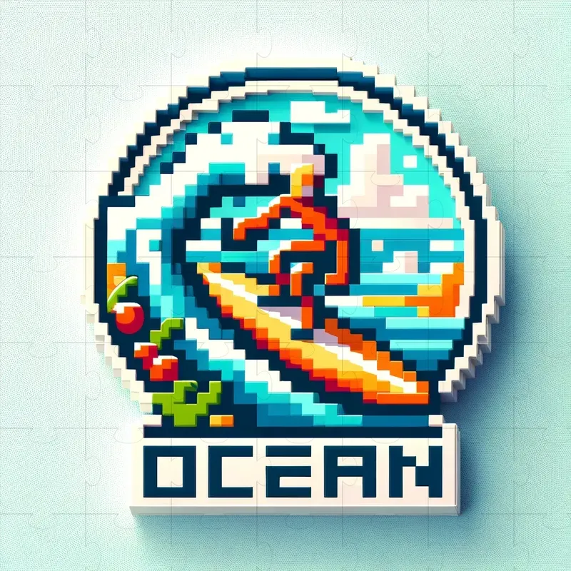 3D Pixel Emblem Logos DALL·E Prompt | PromptBase