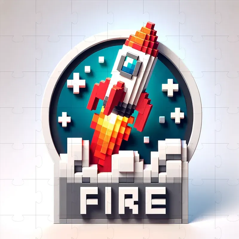 3D Pixel Emblem Logos DALL·E Prompt | PromptBase