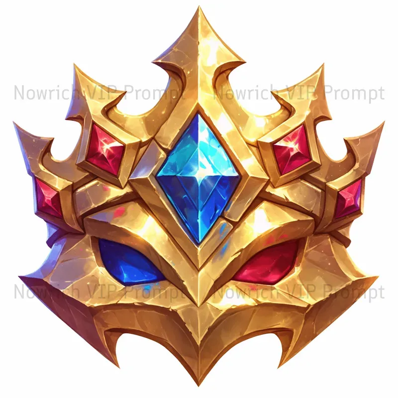 Dark Gaming Emblem Rank Logos Midjourney Prompt | PromptBase