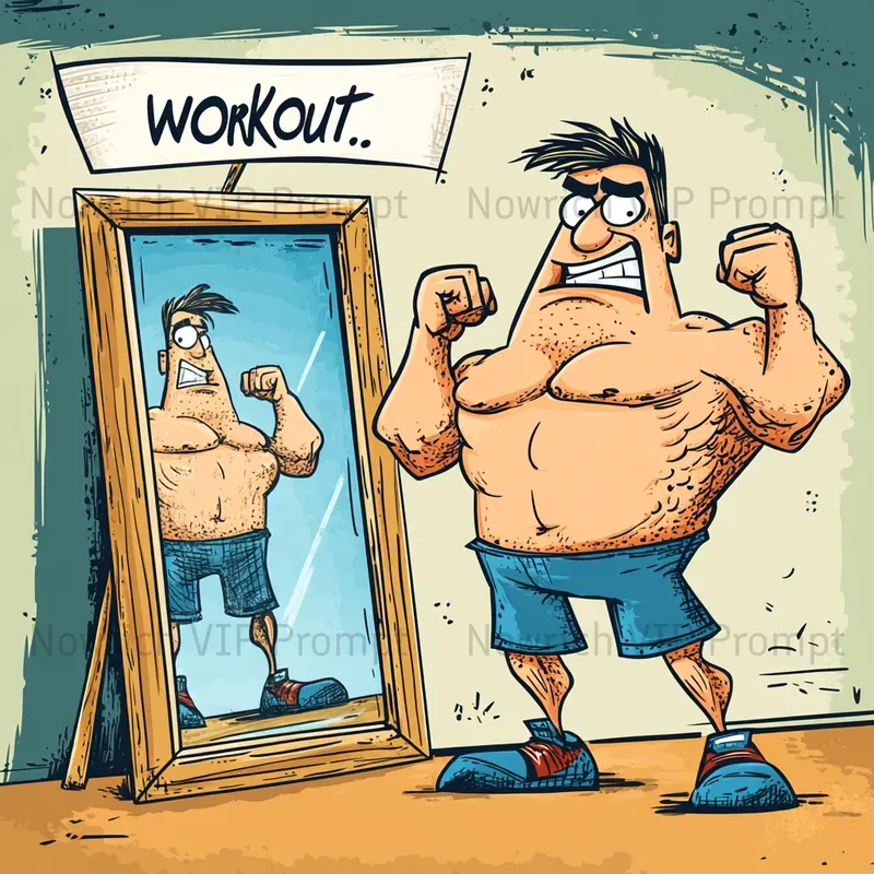 Funny Cartoon Meme Cliparts Midjourney Prompt | PromptBase