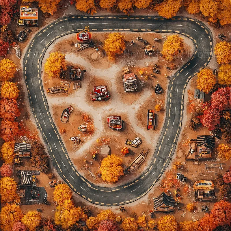 Racing Game Maps Midjourney Prompt | PromptBase