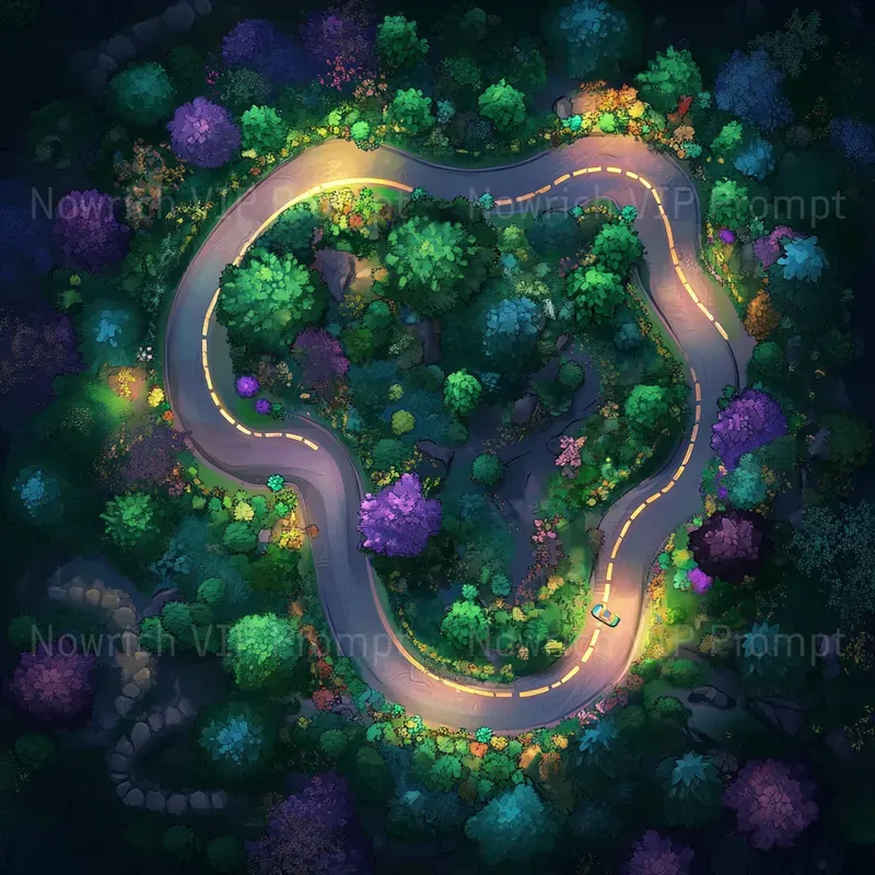 Racing Game Maps Midjourney Prompt | PromptBase
