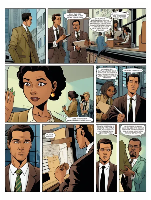 Layouts Of Comic Book Story Pages Midjourney Prompt | PromptBase