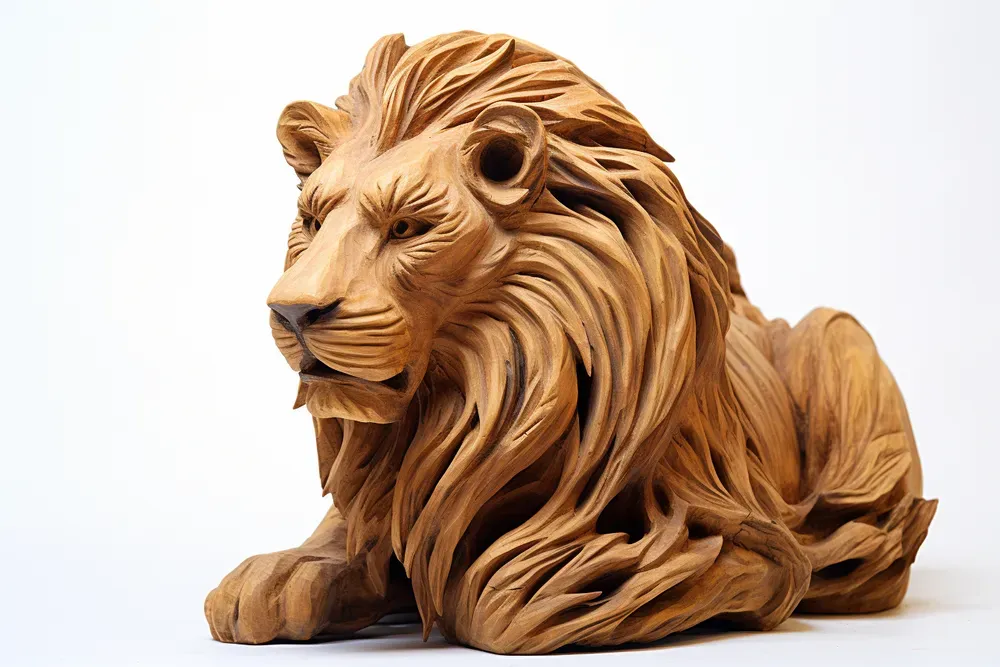 Animal Sculpture Wood Carvings Statues Midjourney Prompt | PromptBase