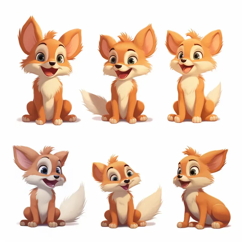 Emotion Panel Animals For Illustrations Midjourney Prompt | PromptBase