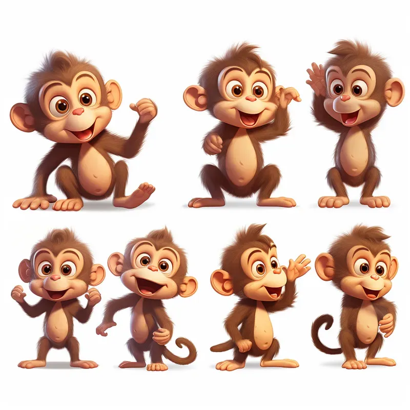 Emotion Panel Animals For Illustrations Midjourney Prompt | PromptBase