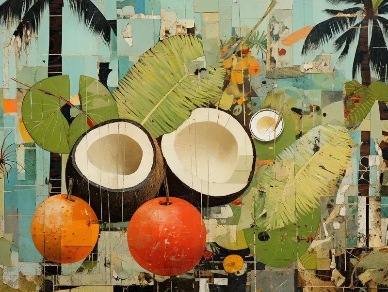 Food Abstract Paintings Midjourney Prompt | PromptBase