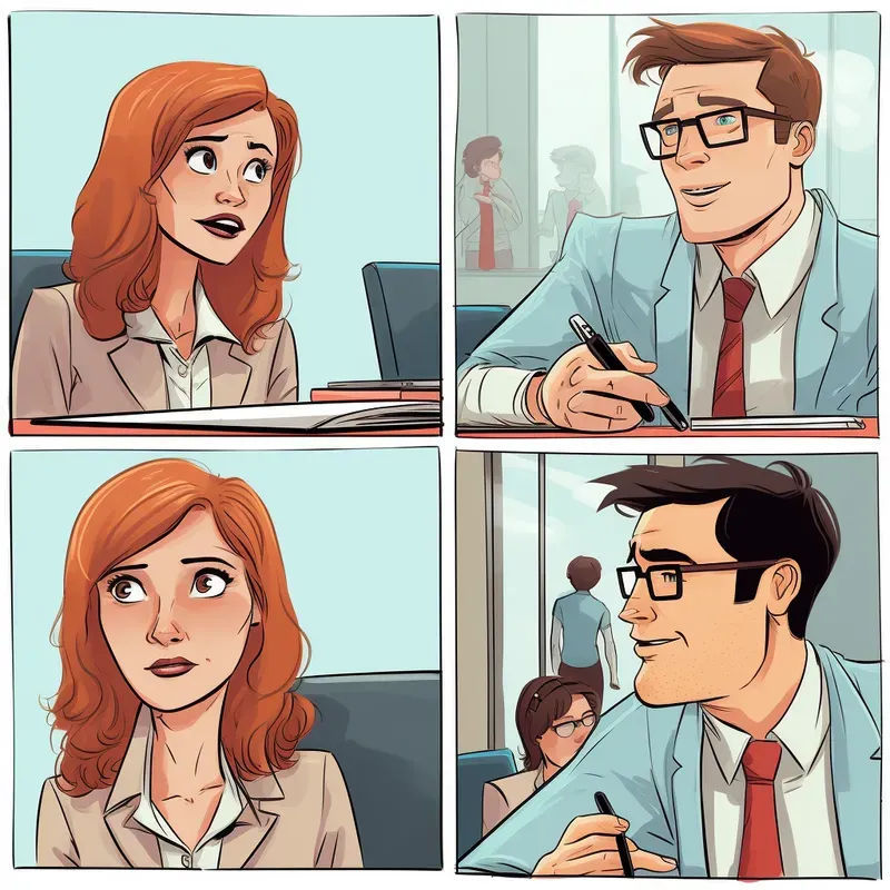 Cute Cartoon Humorous Comic Strip Midjourney Prompt | PromptBase