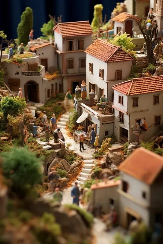 Diorama Miniature Scene Reproductions Midjourney Prompt | PromptBase