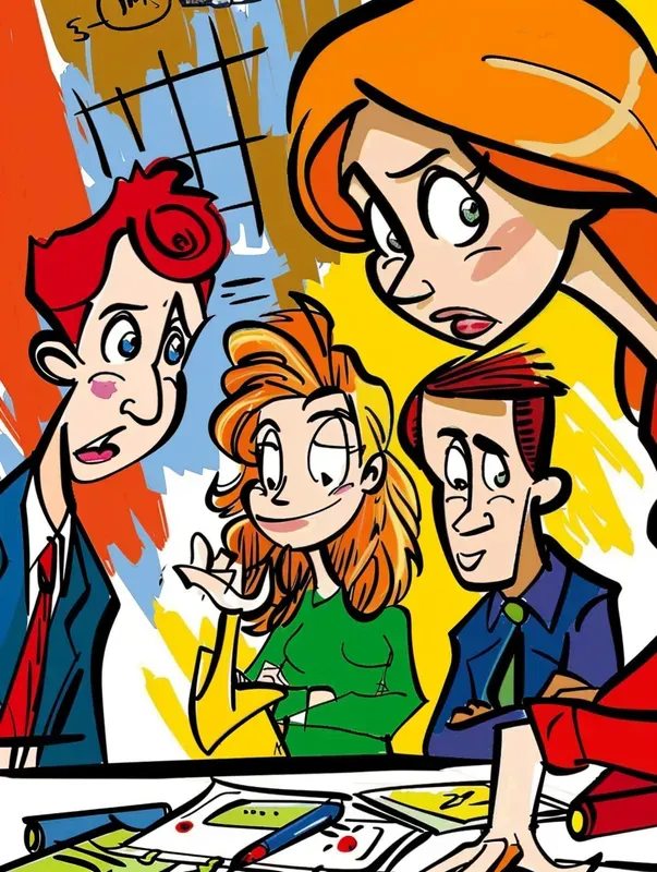 Vibrant Comic Strip Cover Designs Midjourney Prompt | PromptBase