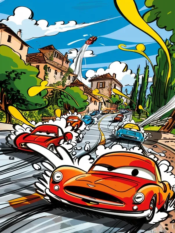 Vibrant Comic Strip Cover Designs Midjourney Prompt | PromptBase