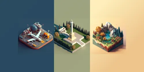 3D Isometric Game Scenes Midjourney Prompt | PromptBase