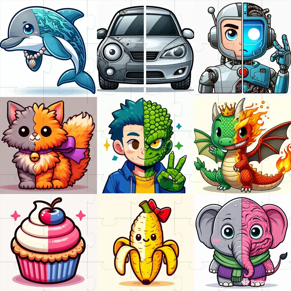 Cartoon Transformed Characters DALL·E Prompt | PromptBase