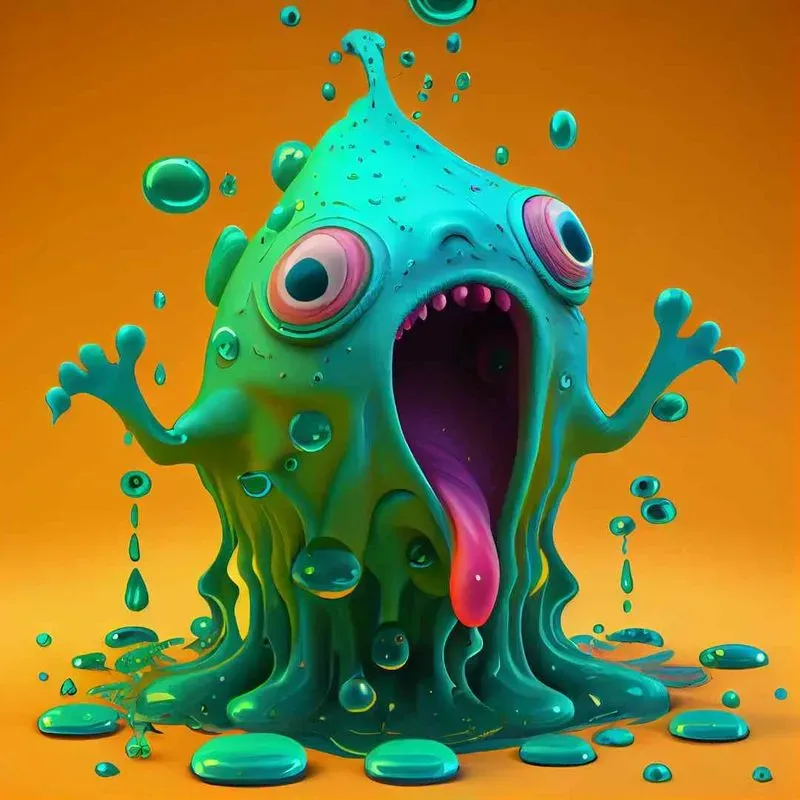 Cute Little Slime Monsters Midjourney Prompt | PromptBase